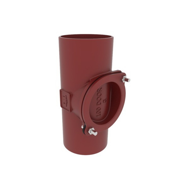 150mm EF014 Ensign Soil Access Pipe with Round Door 191519