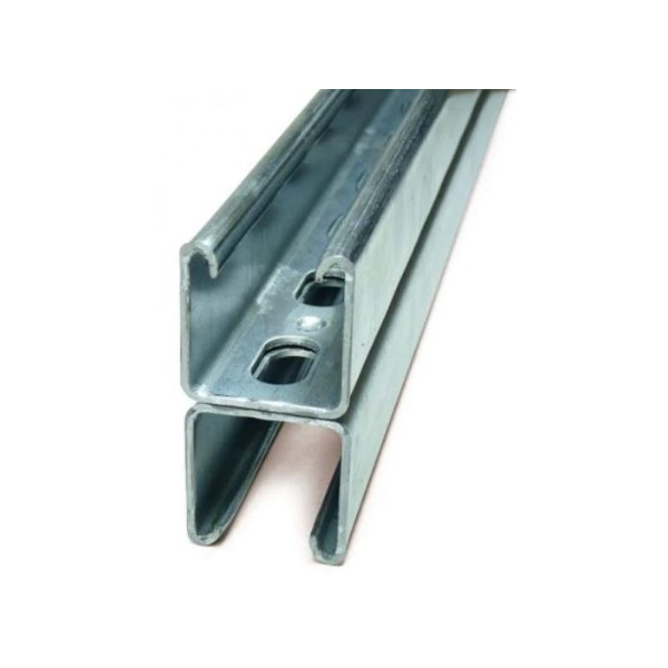 41x41 A41B2BS6 Pre-Galv Slotted Back-to-Back Channel 6m Length x 2.5mm ...
