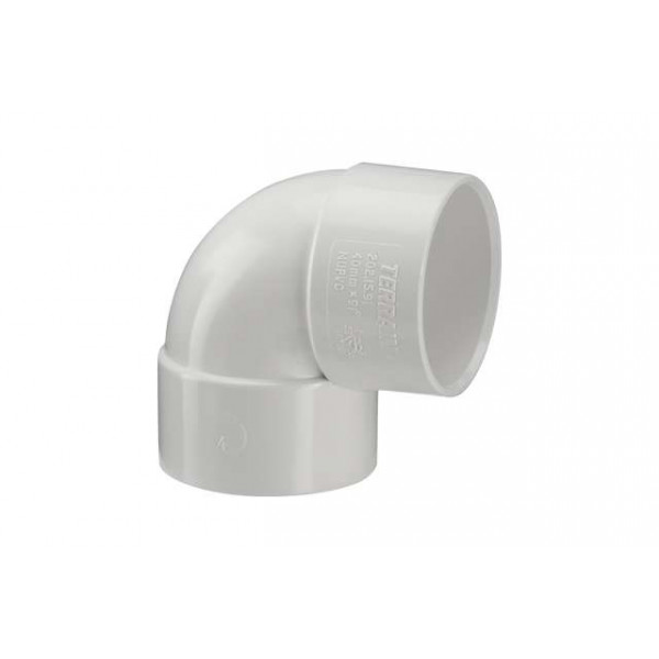 40mm 202.125.91 White 91deg Double Socket Knuckle Bend