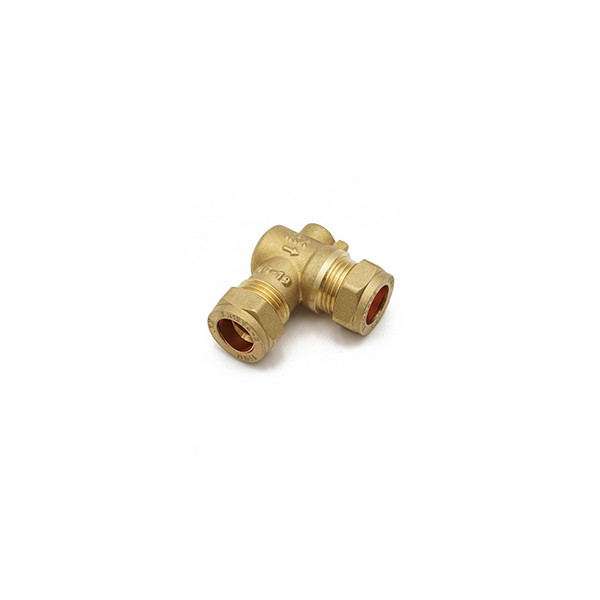 15mm Brass Angle Pattern Isolating Valve CxC